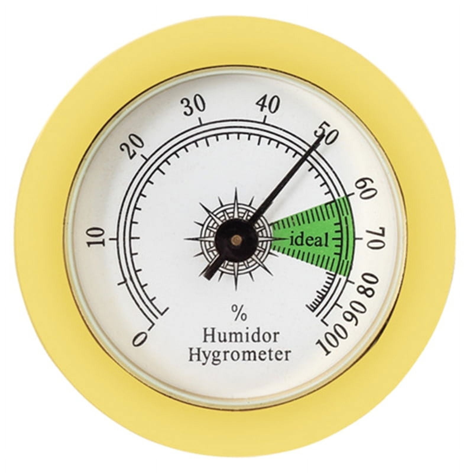 SIEYIO Mini Hygrometer 50mm Round Cigar Hygrometer for Humidors Guitar ...