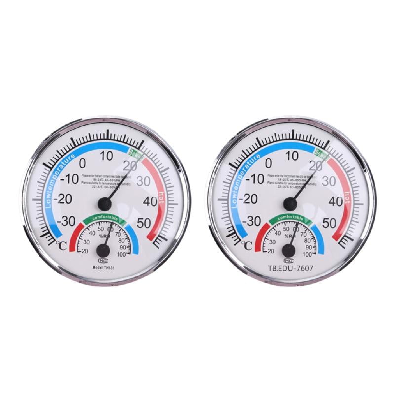 SIEYIO Mini Indoor Thermometer Hygrometer 2 in 1 Temperature Analog ...