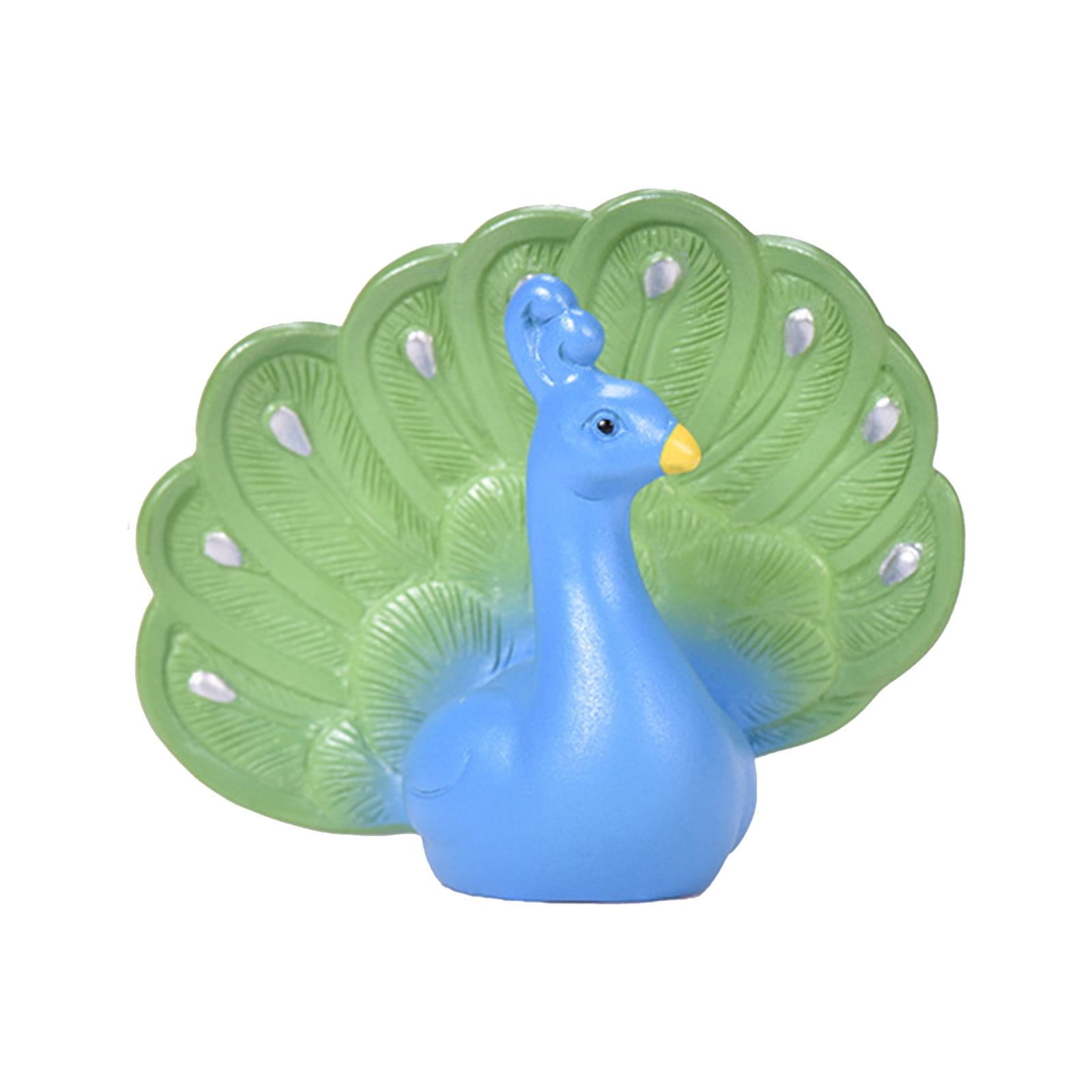 SIEYIO Mini Peacock Miniature Figurines Cute Peafowl Micro Landscape ...