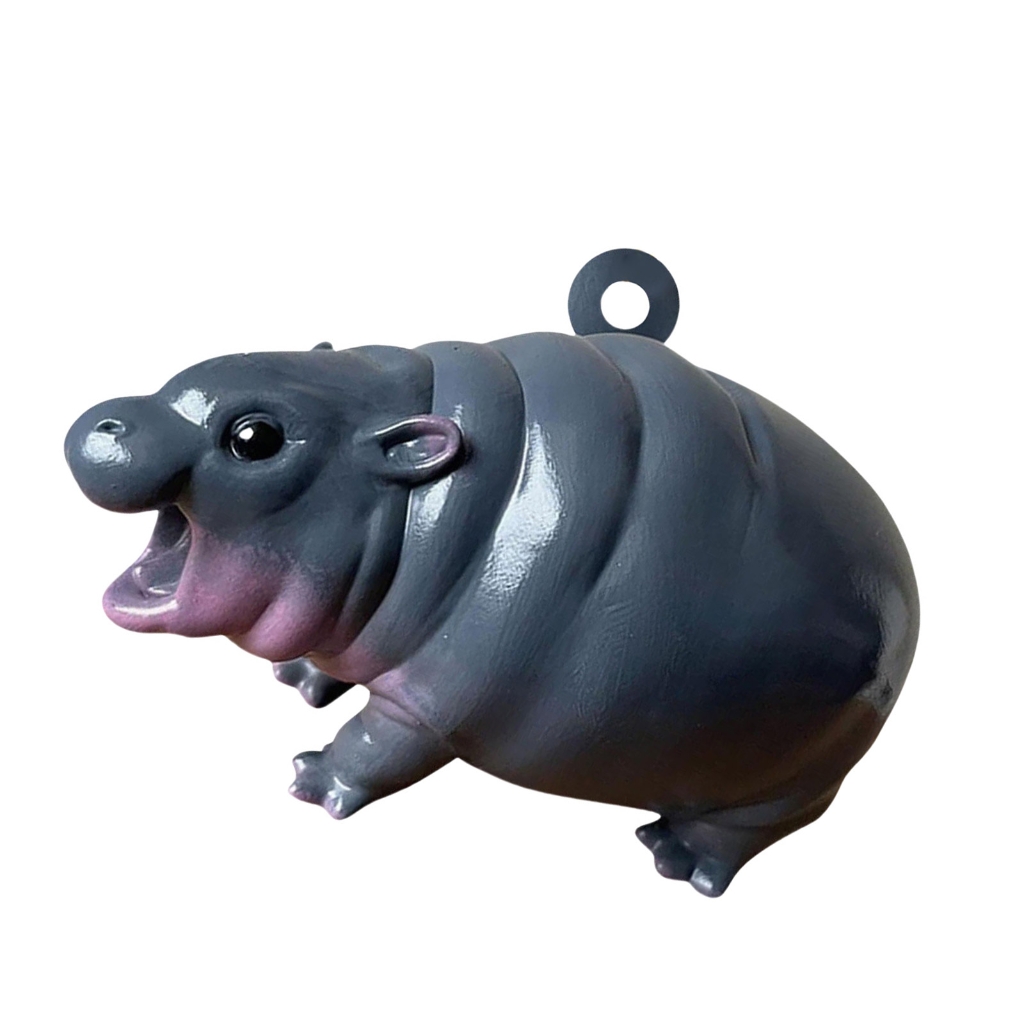 SIEYIO Miniature Hippo Resin Statue Desk Ornament Perfectly for Living ...