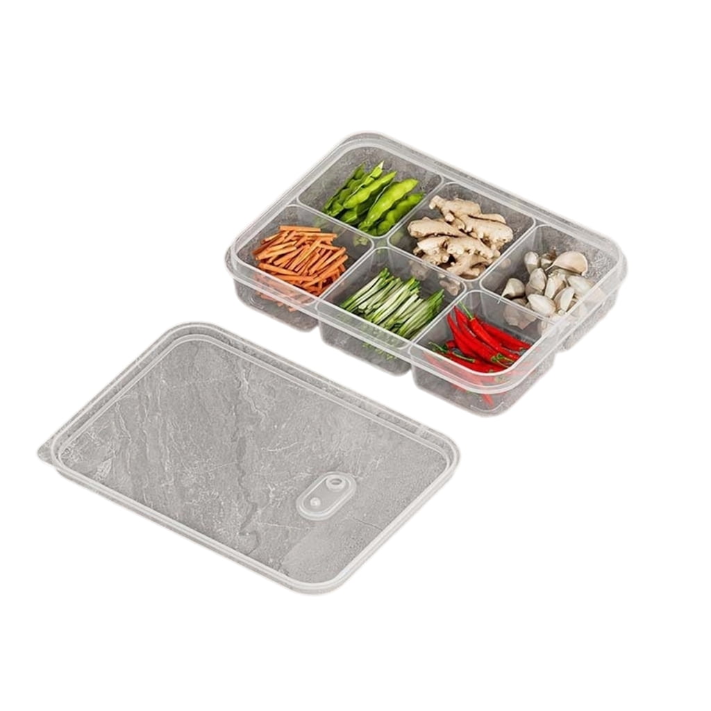 SIEYIO Multi Compartment Food Storage Container Vented Lid PP Kitchen ...