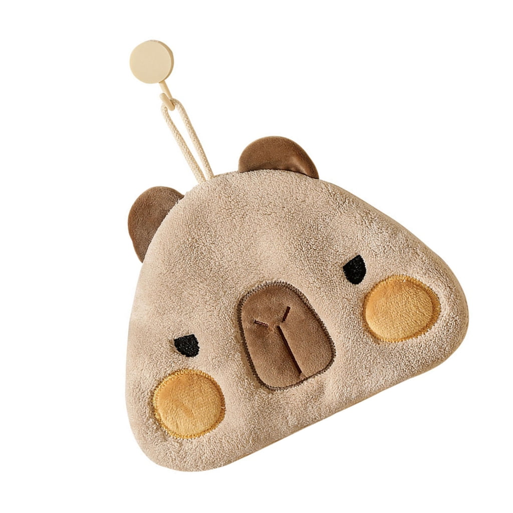SIEYIO Multi Purpose Coral Fleece Capybara Hand Towel for Face and ...