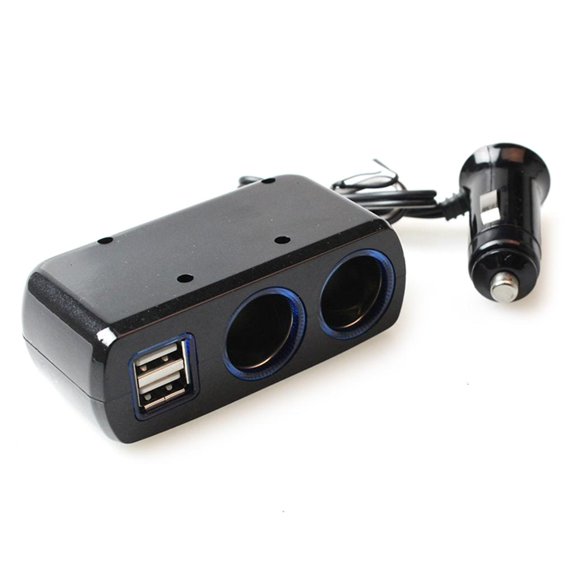 SIEYIO Multiple Device Car Cigarettes Charging Adapter with 2 USB for ...