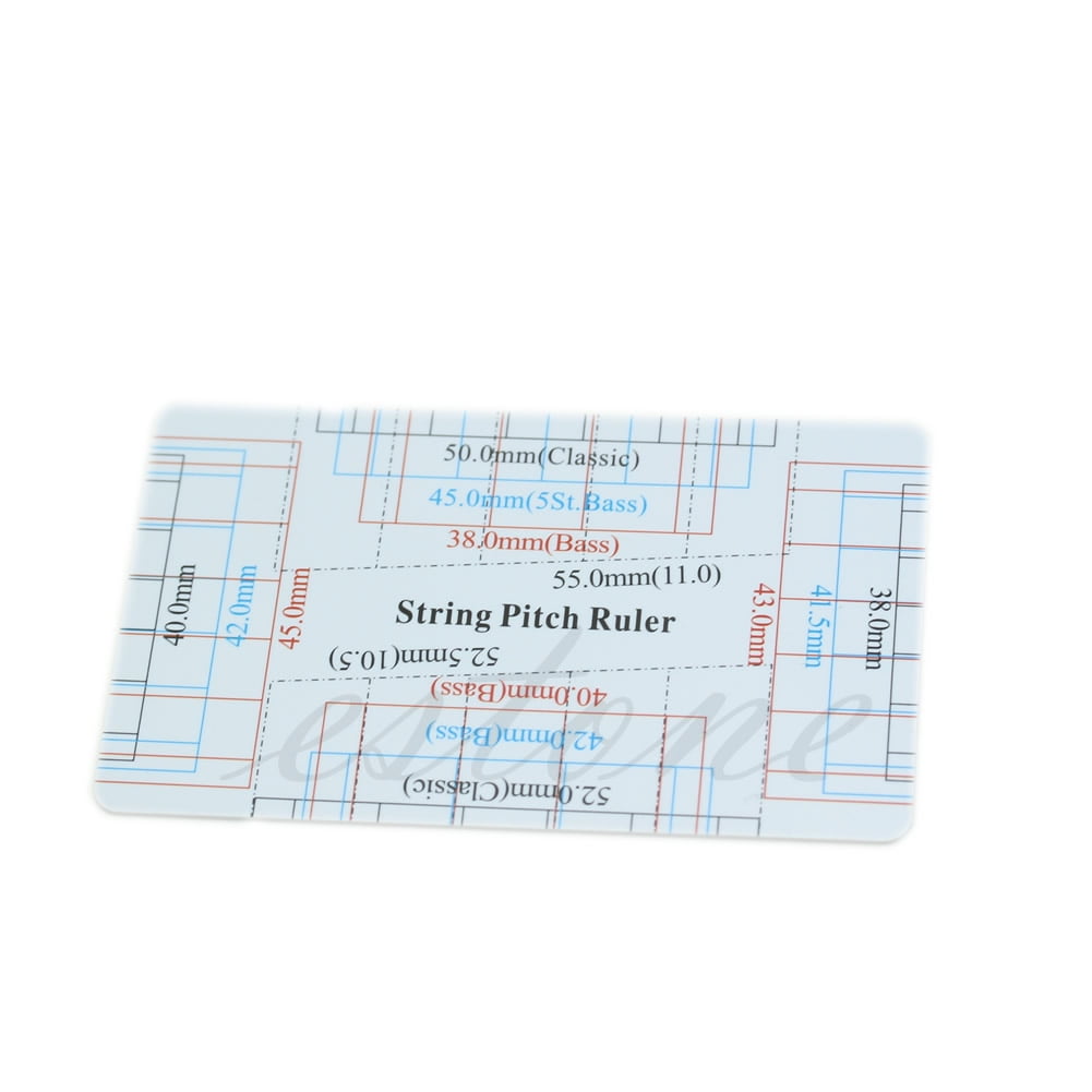 SIEYIO New Guitar Bass Ruler String Pitch Ruler Action Ruler Card ...