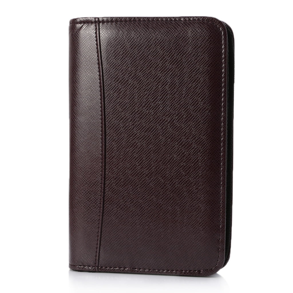 SIEYIO PU Leather Cover A6 Zipper Notebook Loose-Leaf Business Notepad ...