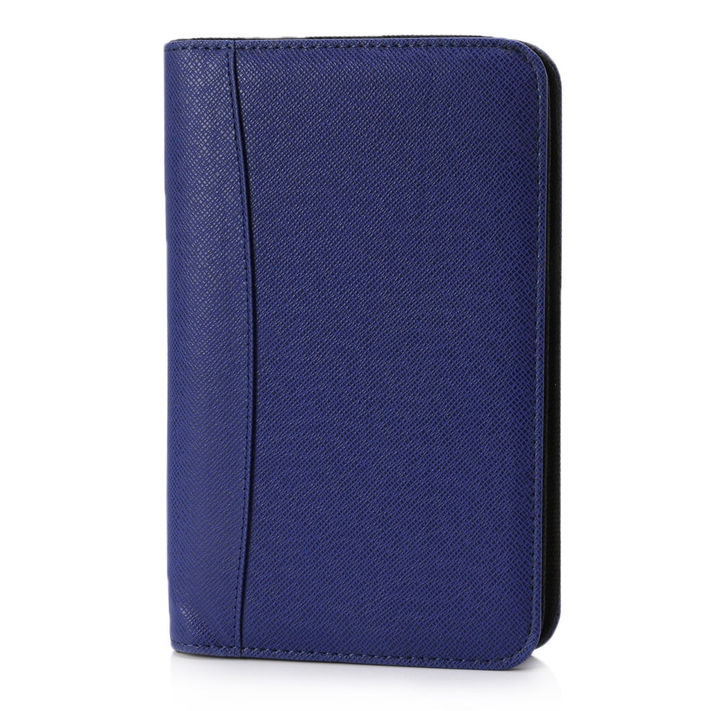 SIEYIO PU Leather Cover A6 Zipper Notebook Loose-Leaf Business Notepad ...