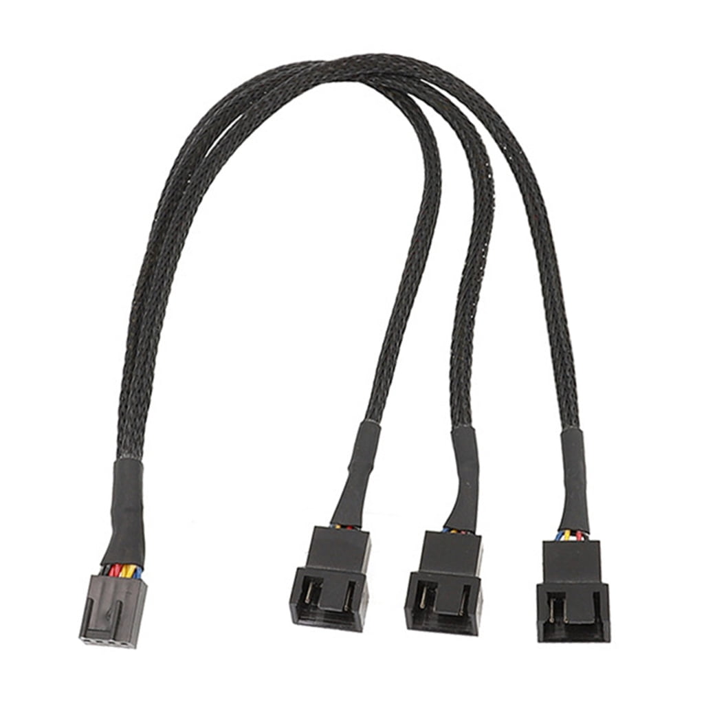 SIEYIO PWM Fan Splitter 4Pin Adapter Cable 1 To 3/4 Computer CPU Fan ...