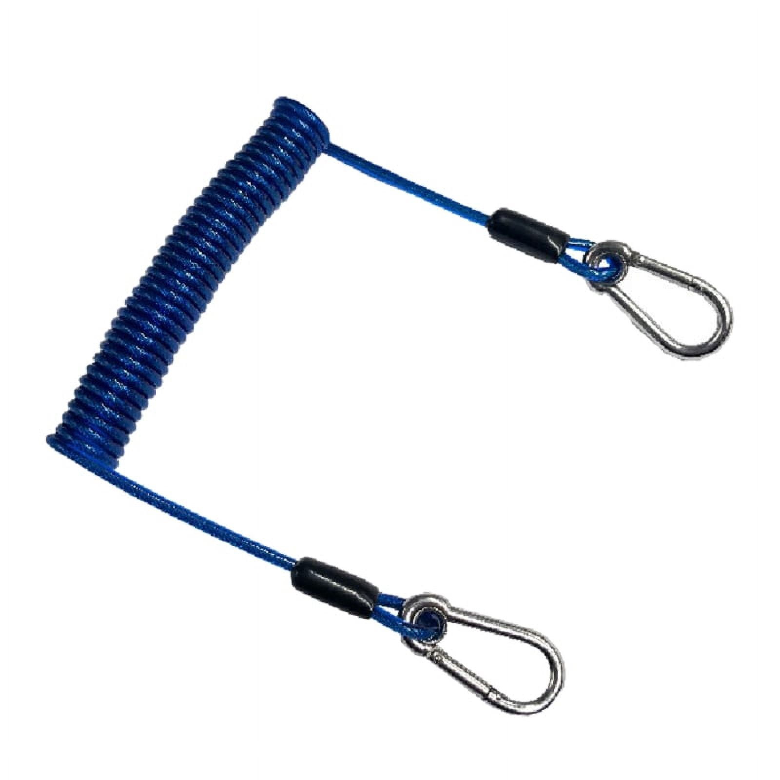 SIEYIO Paddle Rope Adjustable Kayak Coiled Rod Leash Lanyard Kayak ...