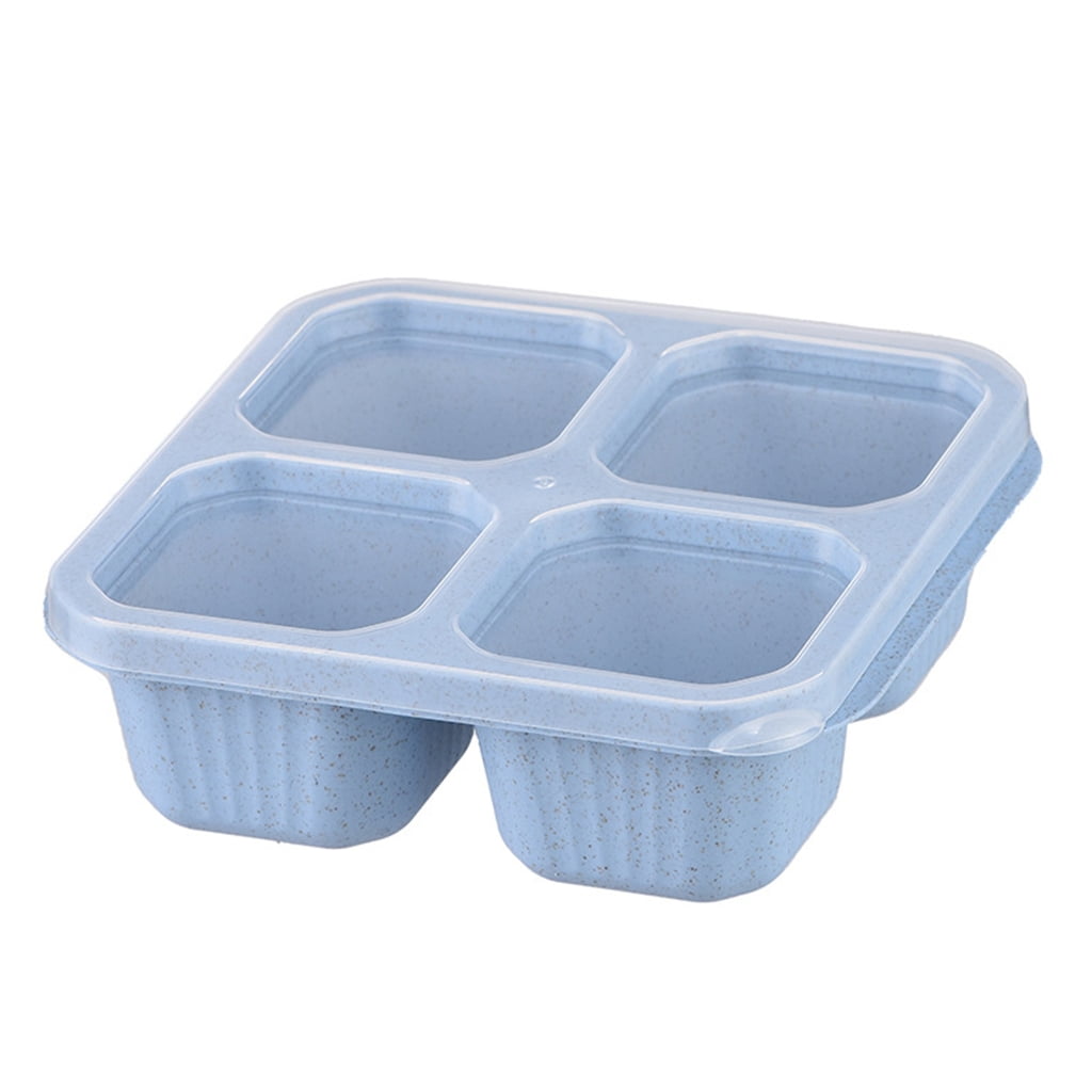 SIEYIO Plastic Snacks Tray with Clear Lid Dried Fruit Storage Box with ...
