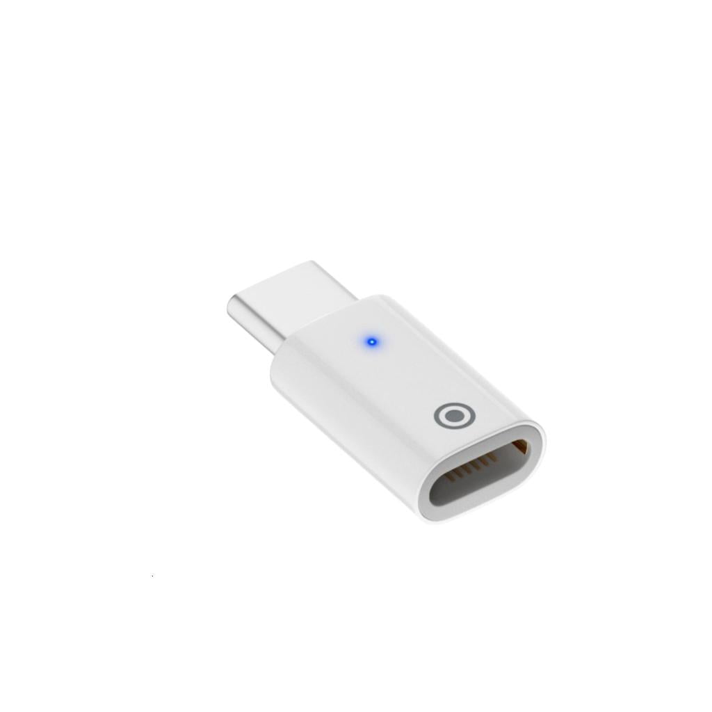 SIEYIO Portable Type C/8Pin to 8Pin Female Charging Adapter with LED ...