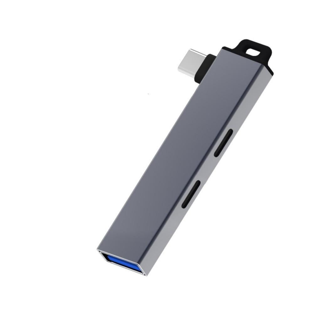 SIEYIO Portable USB C Hub Type C to Double Type C +USB3.0 Adapter USB C ...