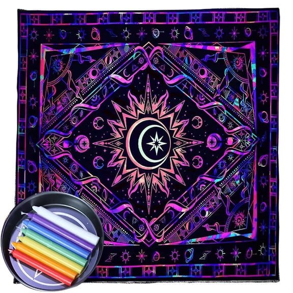 Divinations Tablecloth Reading Card Astrologys Tarots Cards Tablecloth ...