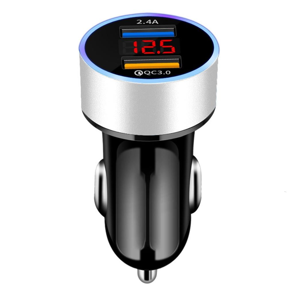 SIEYIO Quick Charger Aluminum QC3.0 Double USB Car Charging Adapter ...