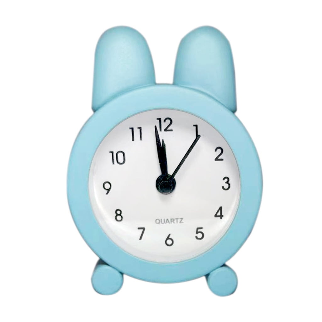 SIEYIO Rabbits Alarm Clock Quiet Desktop Alarm Clock Travel Clock for ...