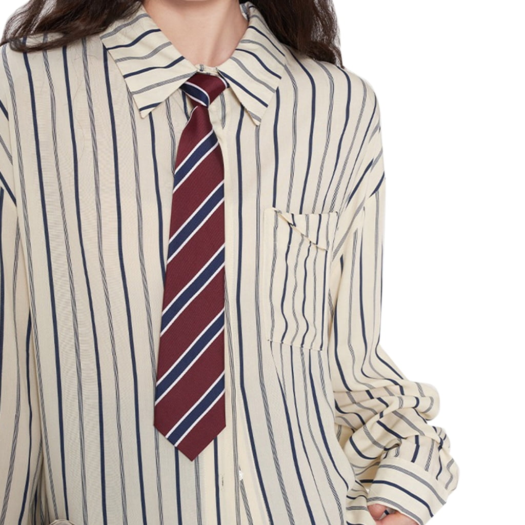 SIEYIO Retro JK Uniform Necktie Girls Striped Tie Adjustable Striped ...