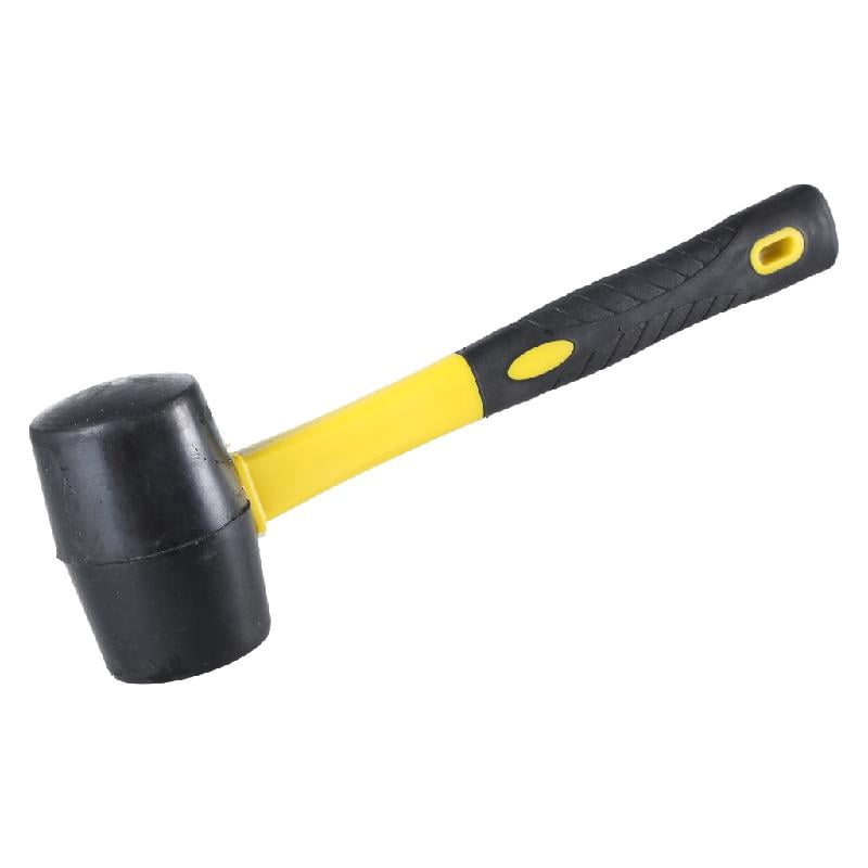 SIEYIO Rubber Hammer Rubber Hammer for Camping Flooring Tent Stakes ...