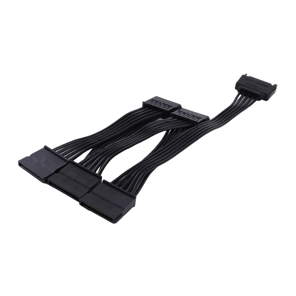 SIEYIO SATA 15pin Hard Drive Power Cable 1 Male To 1/2/3/4/5 Female ...