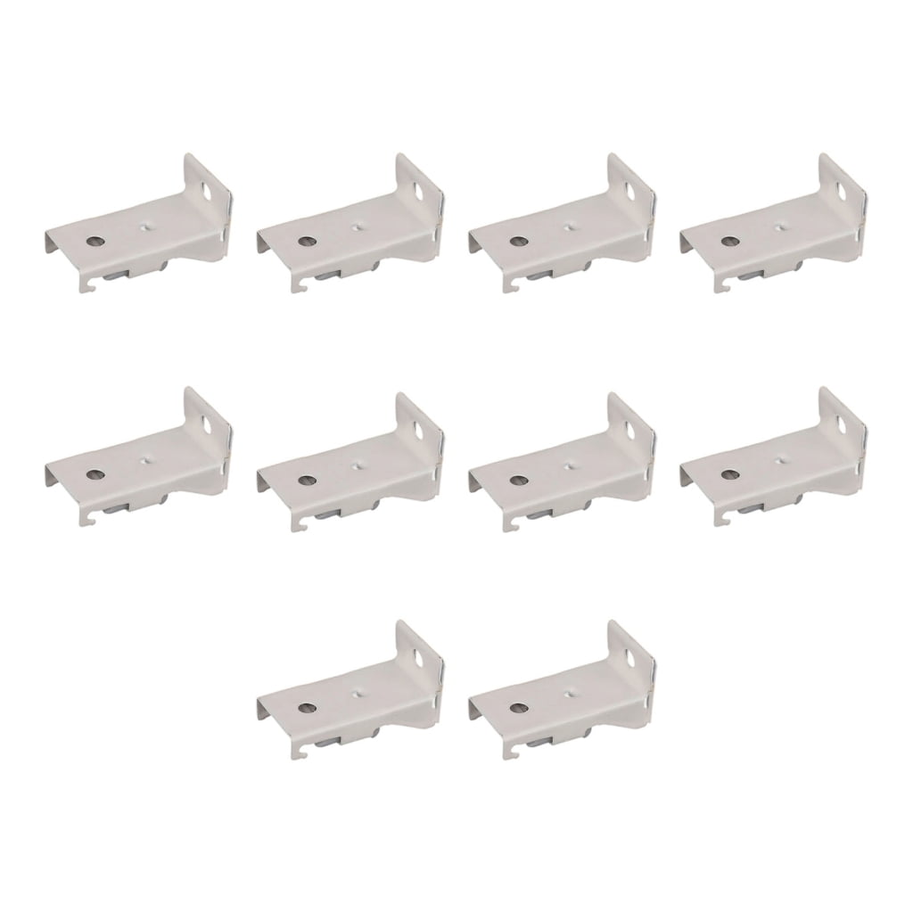 SIEYIO Set of 10 Metal Side Mount Brackets For Curtain Track Wall ...