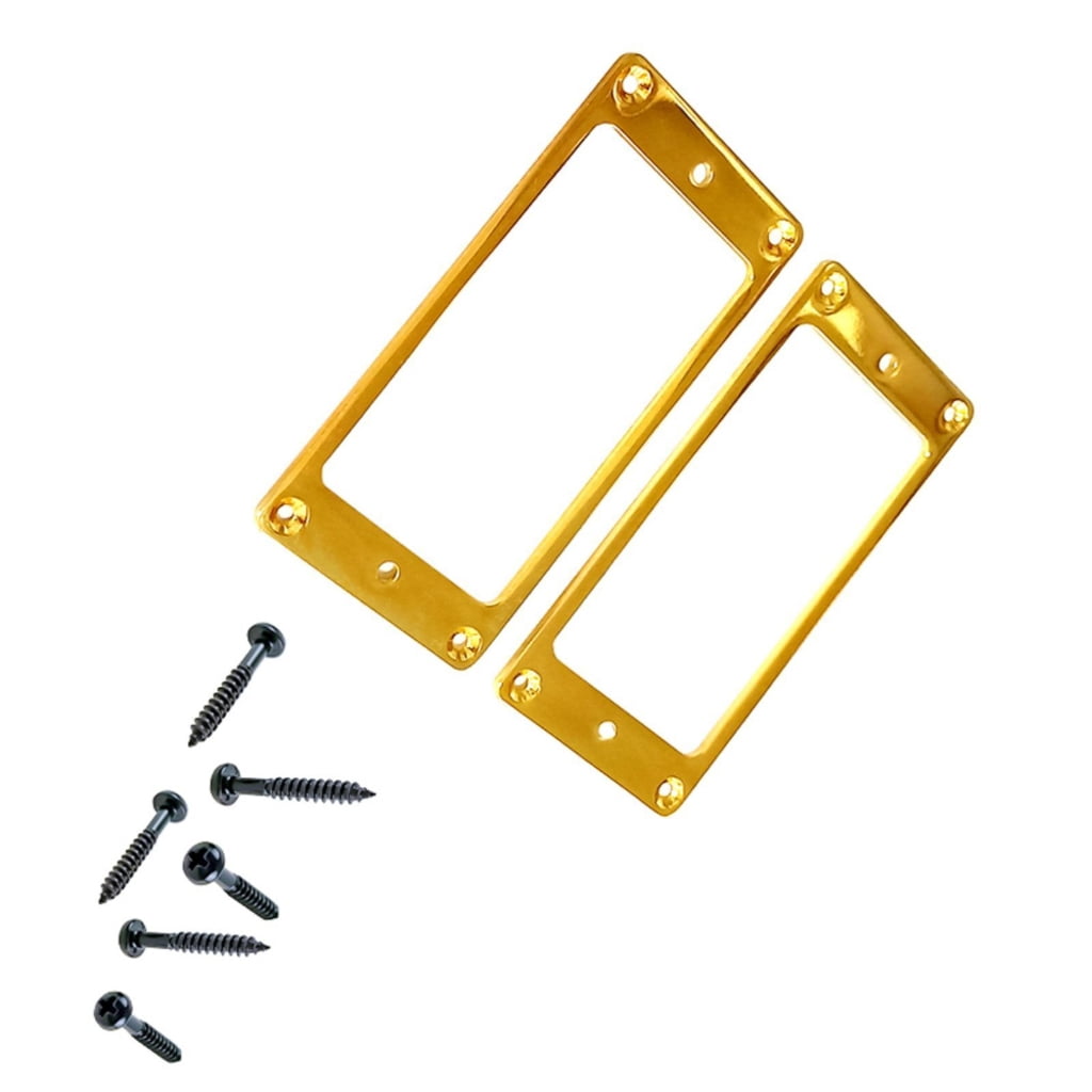 SIEYIO Set of 2 Metal Electric Guitar Pickup Frames Flat Humbucker ...