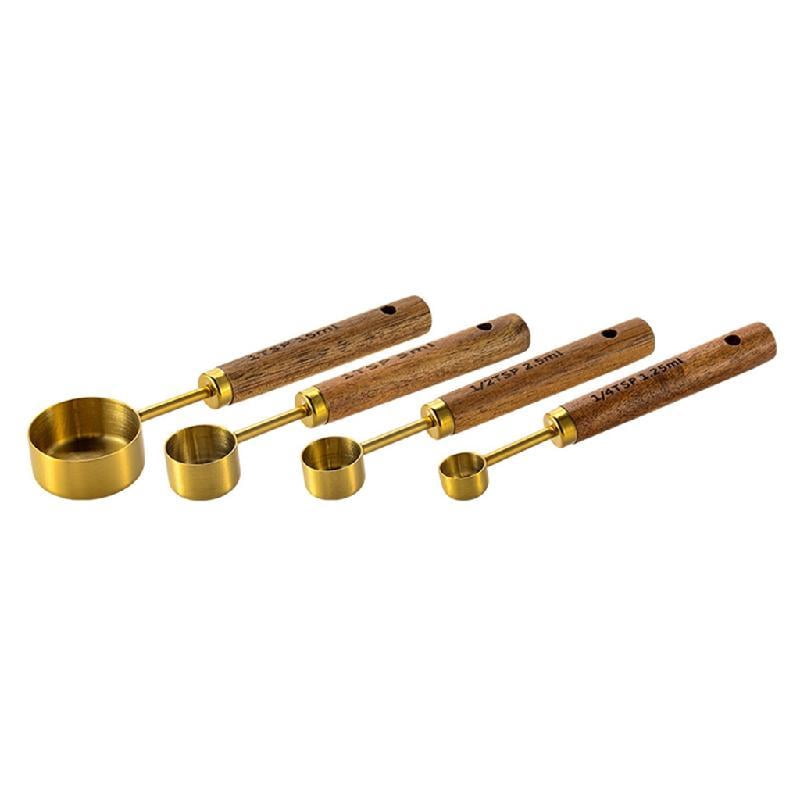 SIEYIO Set of 4 Baking Tool Set Stainless Steel Measuring Cups ...