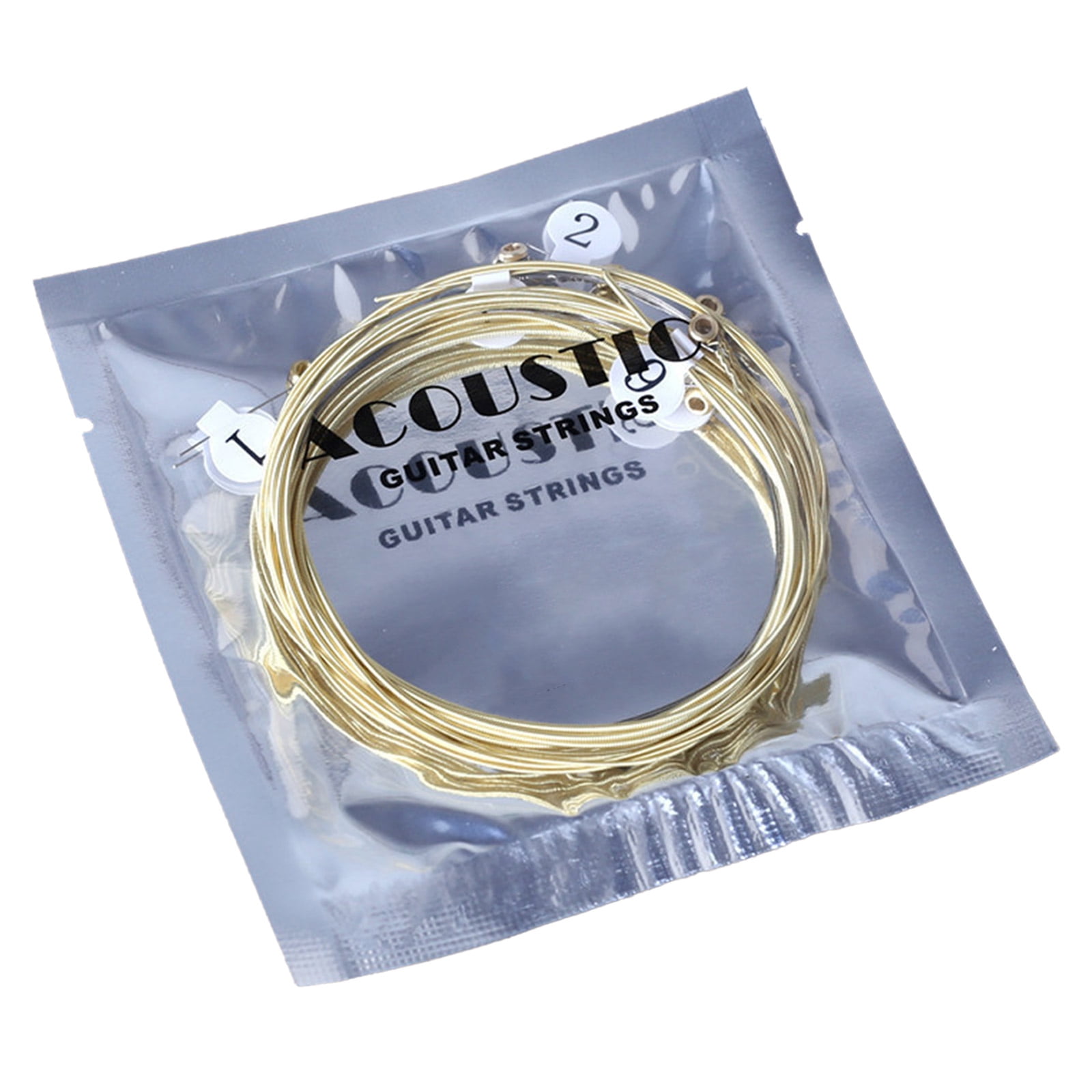 SIEYIO Set of 6 Guitar Strings Replacement Steel Acoustic Guitar ...