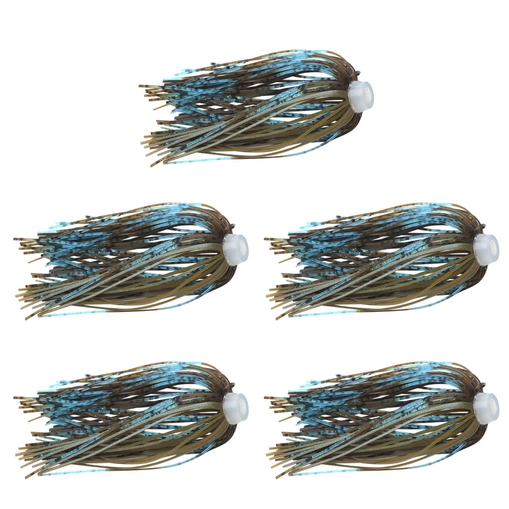 SIEYIO Silicone Jig Skirts Fishing Lure Skirt for Spinnerbaits Bass ...