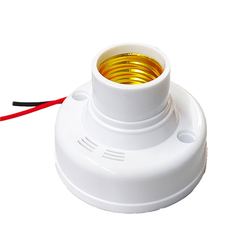 SIEYIO Smartly E27 Screw Base Detectors Light Socket Sound Light ...