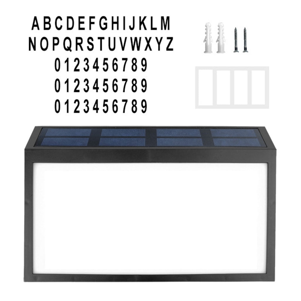 SIEYIO Solar Powered Address Sign House Number Light Waterproof LED Address Sign Lamp - Walmart.com