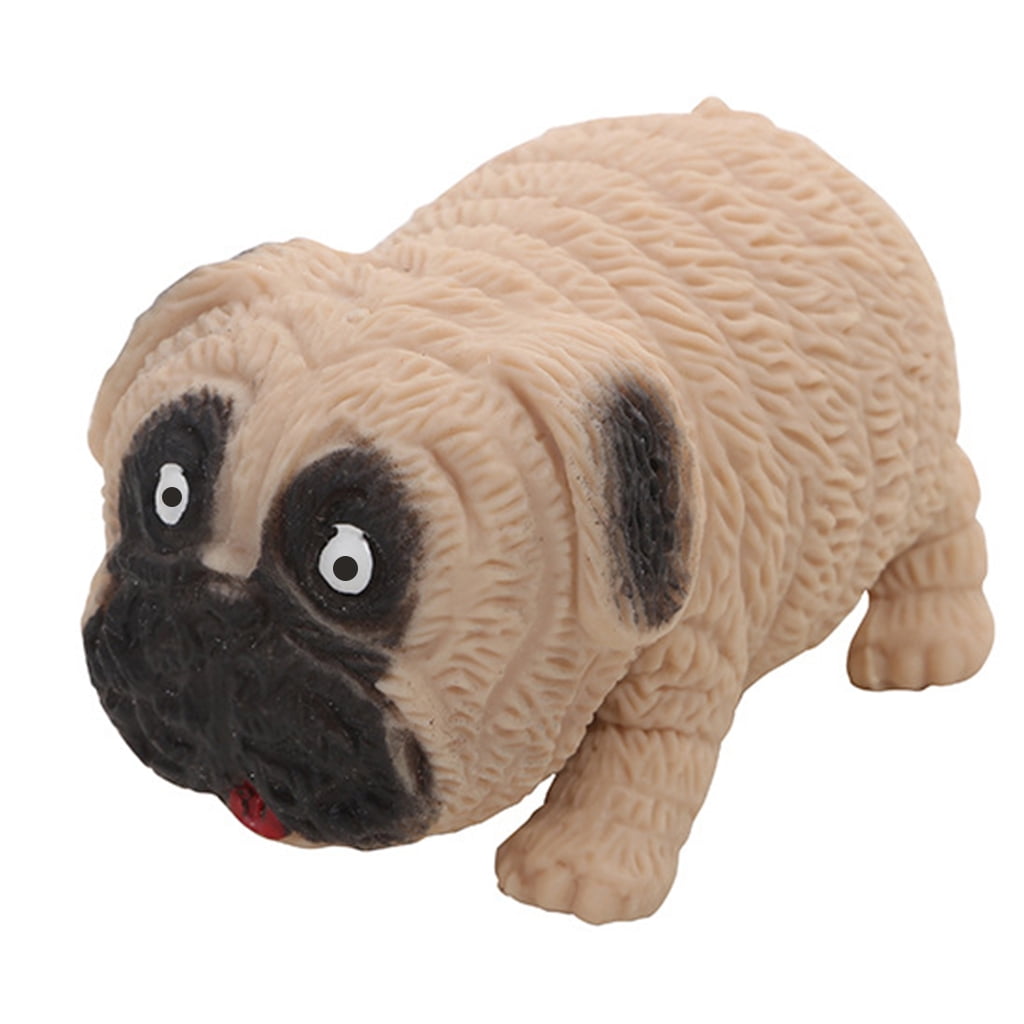 SIEYIO Squeeze Stretching Ball Push Bubble Pug Dog Toy Pressure Relief ...