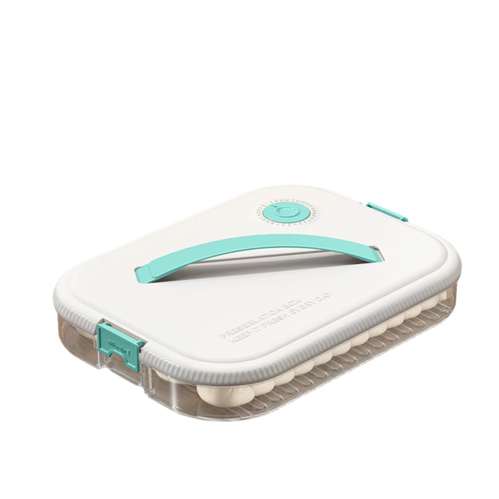 SIEYIO Stackable Dumpling Storage Box with Lid Food Preservation ...