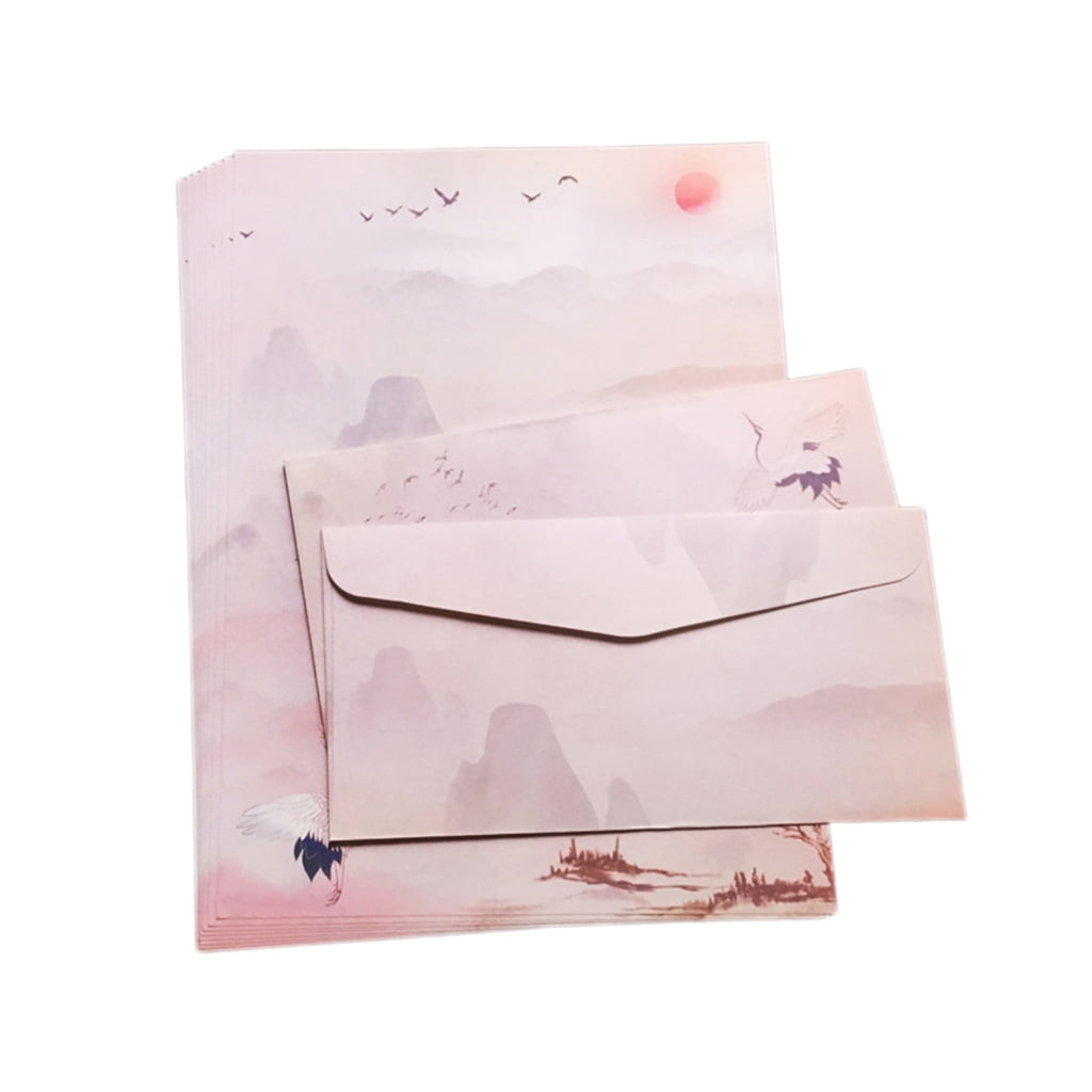 SIEYIO Stationery Paper Double Side Colored Writing Paper and Envelopes ...