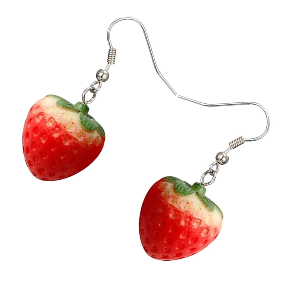 SIEYIO Strawberry Drop Dangle Earrings Charming Fruit Themed Ear ...