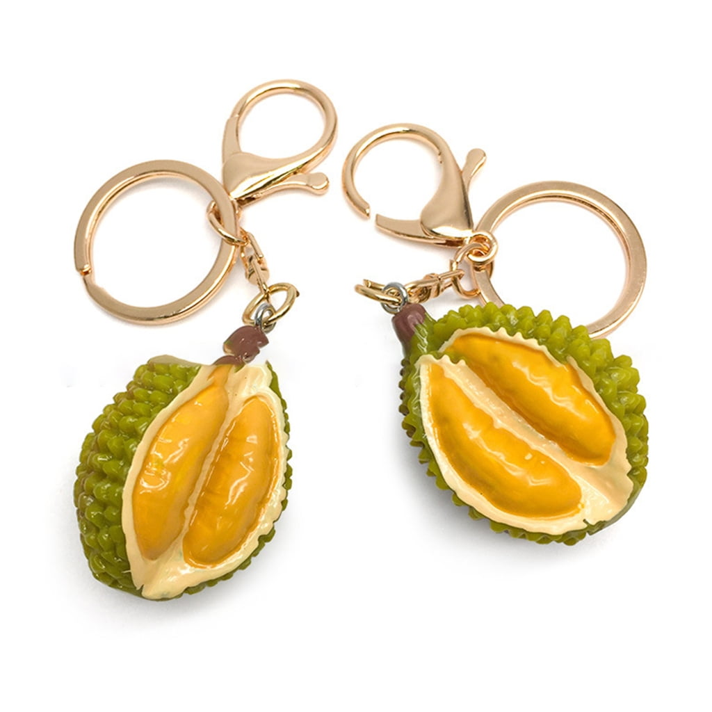 SIEYIO Stylish Durian Fruit Keyring Pendant Vibrant Simulated Durian ...