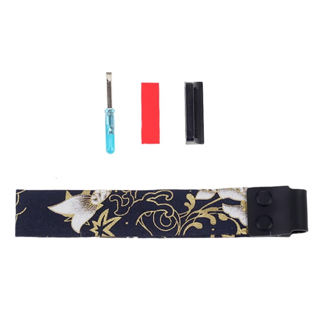 SIEYIO Stylish Gold Foil Keyboard Strap Slings Easy Attachment Adhesive ...