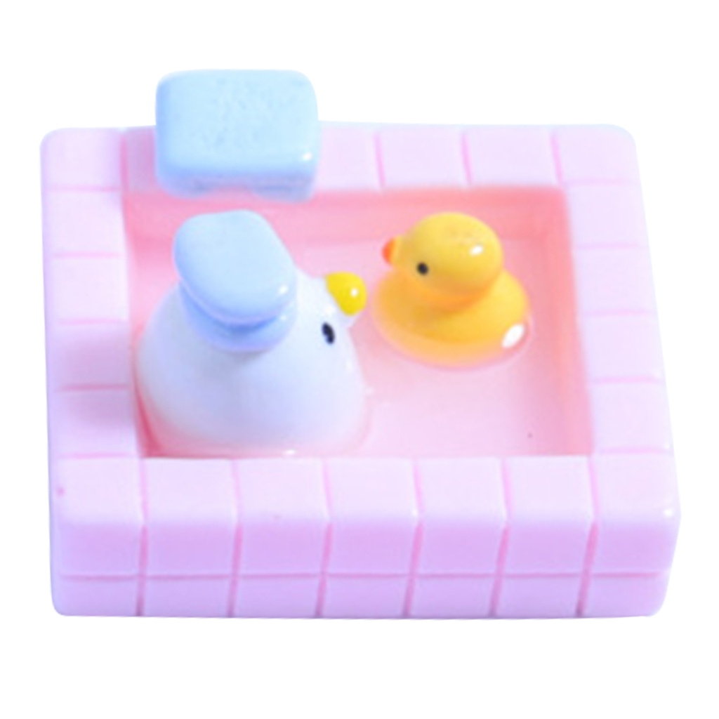 SIEYIO Stylish Resin Duck Statues Soak In Hot Springs Bathing Duck for ...