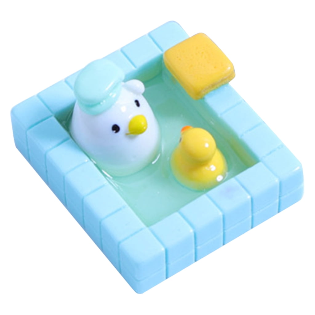 SIEYIO Stylish Resin Duck Statues Soak In Hot Springs Bathing Duck for ...