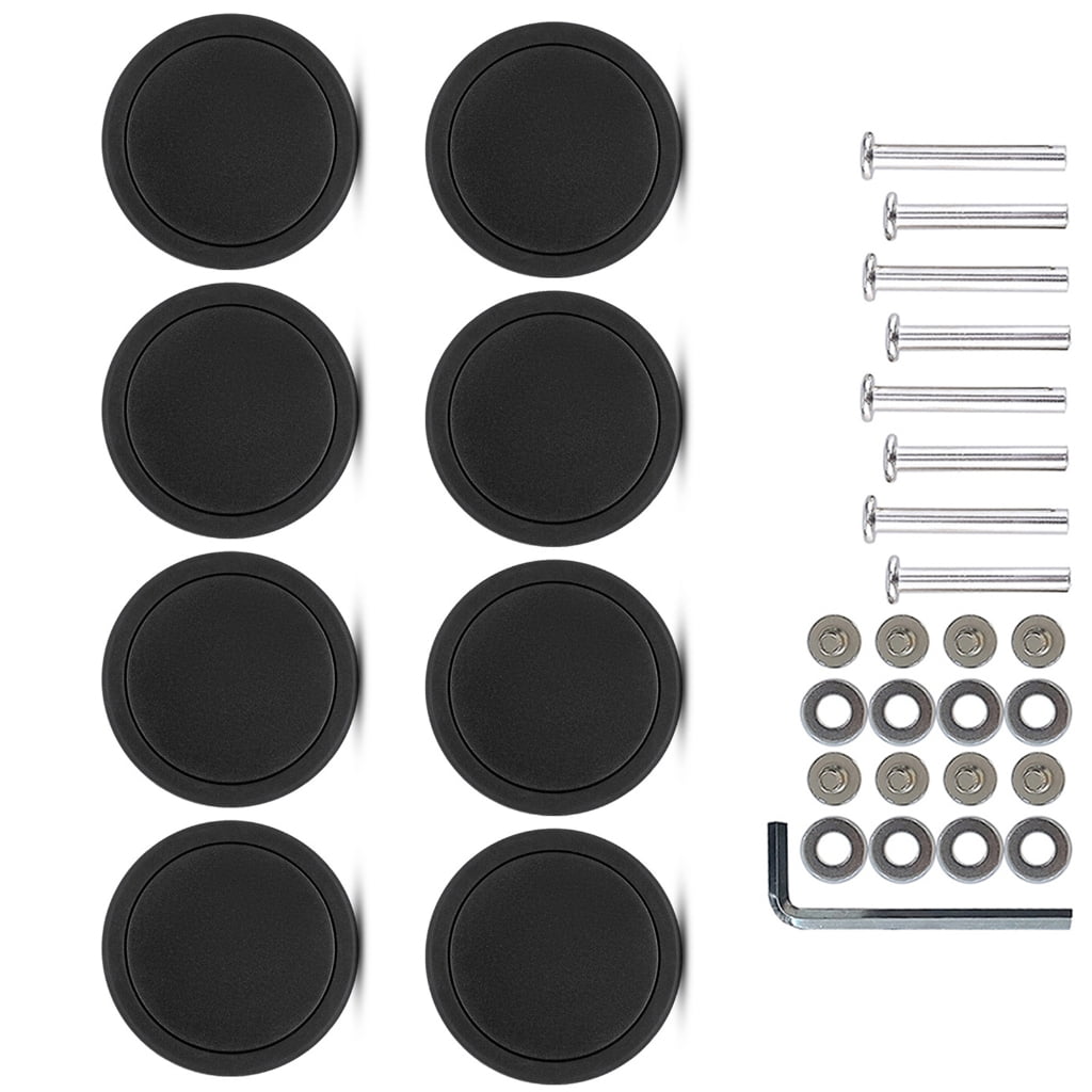 SIEYIO Suitcase Replacement Wheels Kits 8Pcs 55x12mm Rubber Caster Mute ...