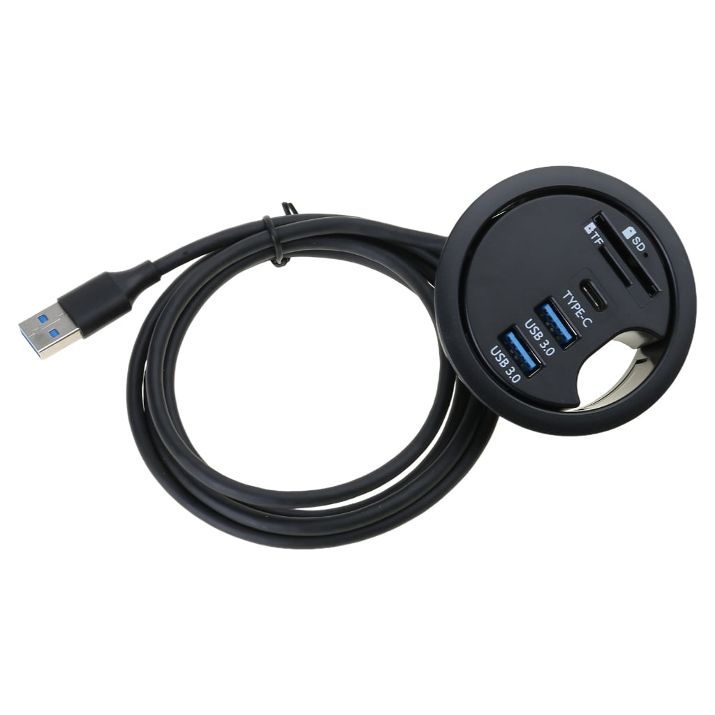 SIEYIO USB 3.0 Memory Card Reader USB3.0 Hub Card Reader USB Extender ...