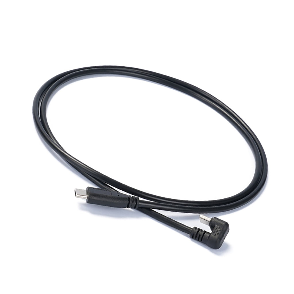 SIEYIO USB C Straight Head to 180 Degree USB C Cable Type C Data Sync ...