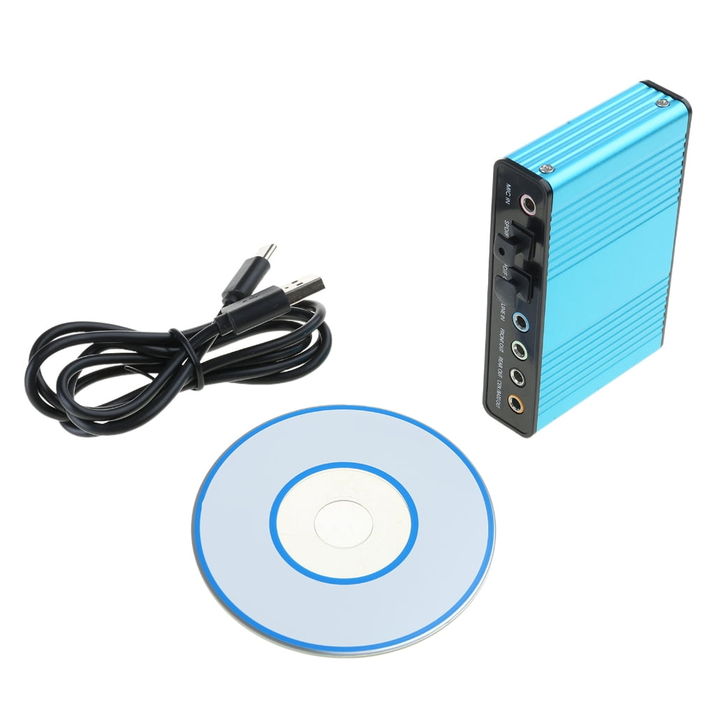 SIEYIO USB External Sound Card 6 Channel 5.1/7.1 Surround Adapter Audio ...