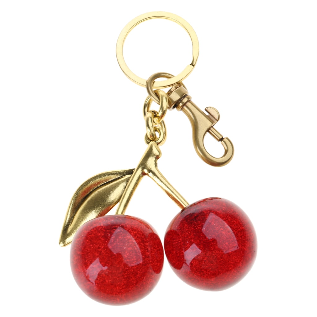SIEYIO Unique Cherry Keychain Pendant Portable Bag Accessory for Travel ...