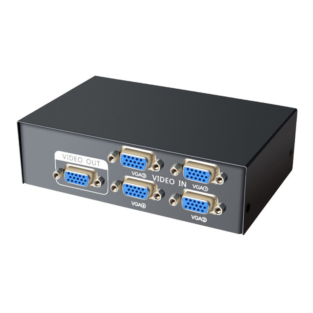 SIEYIO VGA Manual Switching Box 4 In 1 Out Screen Sharing Switching Box ...