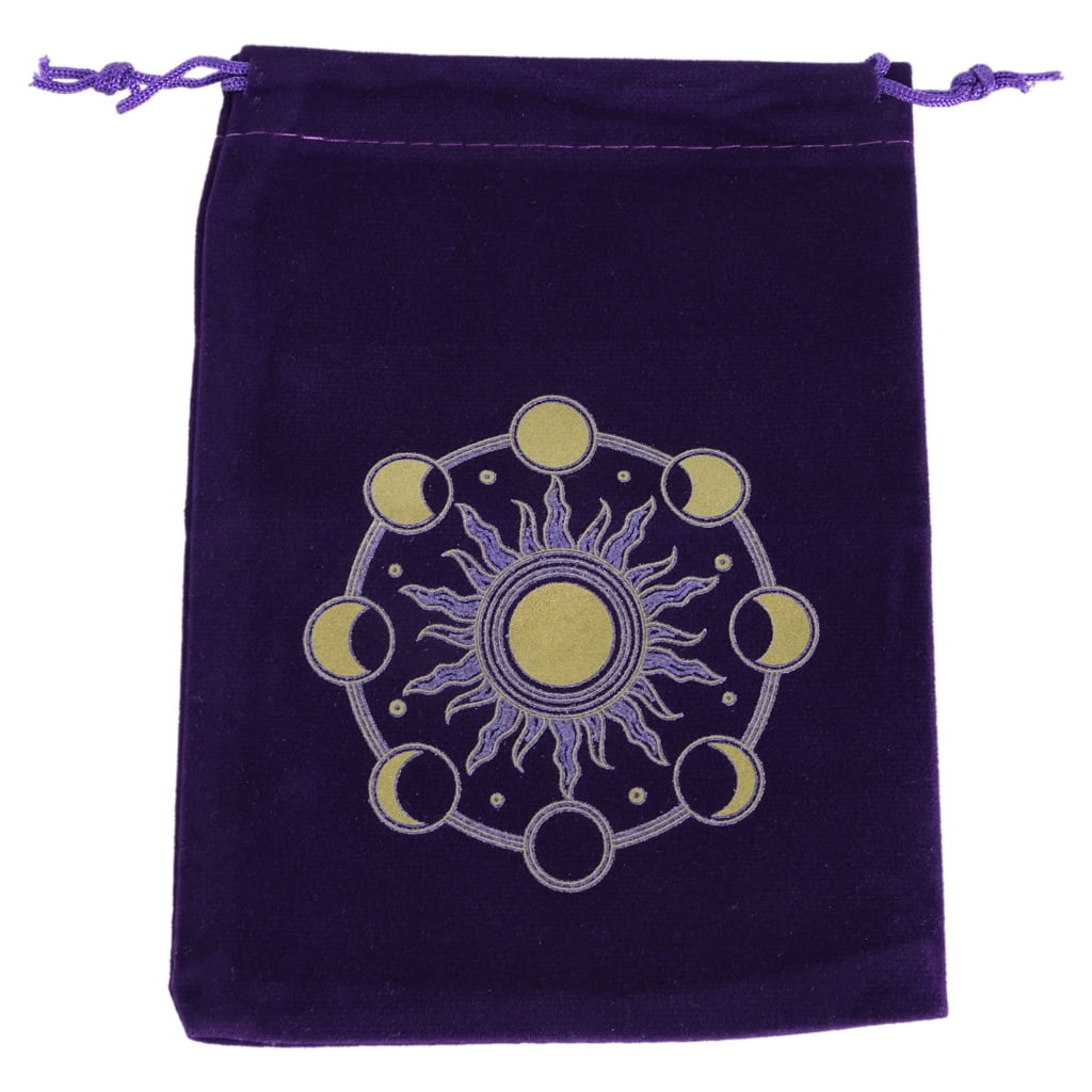 SIEYIO Velvets Tarot Rune Bag Dices Drawstrings Bag Jewelry Pouches ...