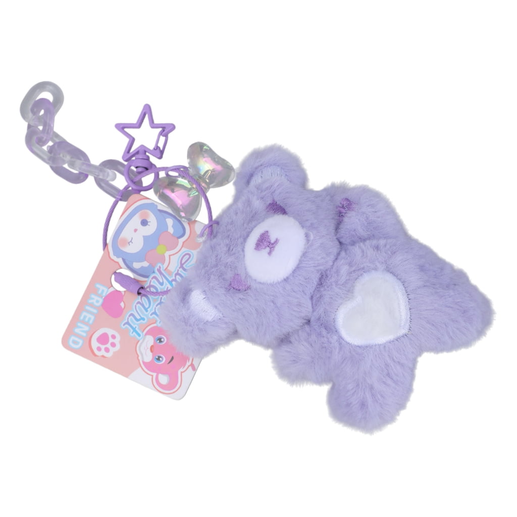 SIEYIO Versatile Keychain with Unique Star Detailing Plush Bear Bag ...