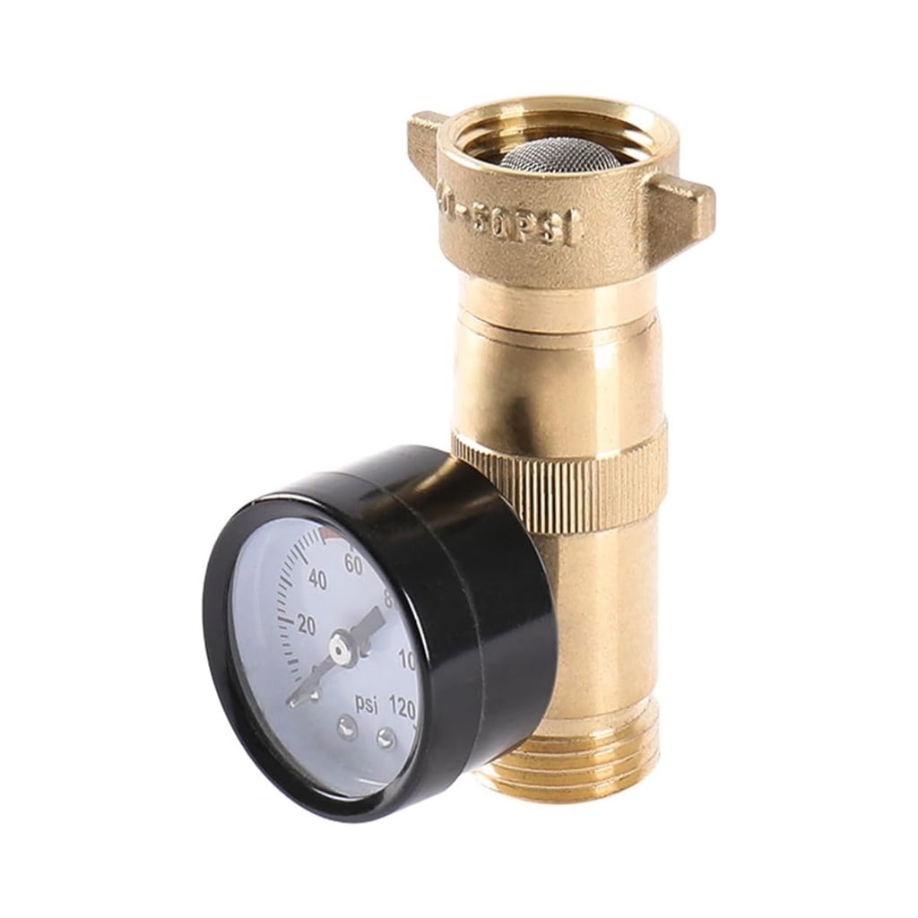 SIEYIO Water Pressure Regulator Reducer Valves with Gauge 3/4 Inch ...