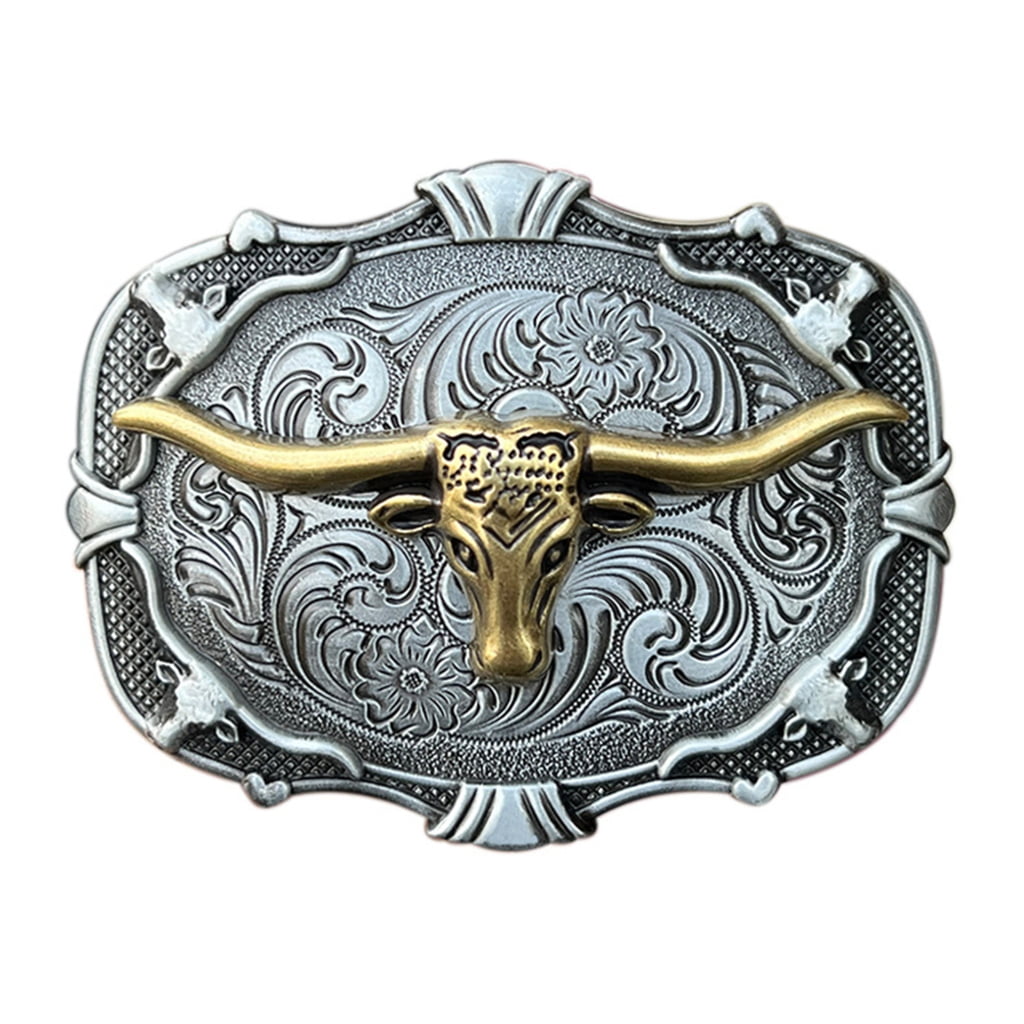 SIEYIO Western Cowboy Belt Buckles for Men Engraved Buckles Collection ...
