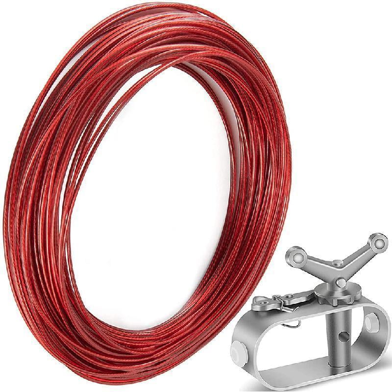 SIEYIO 1 Set Winter Swimming Pool Cable and Winch 100ft Coated Steel ...