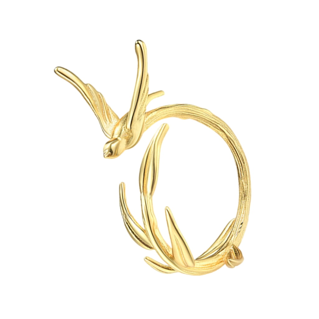 SIEYIO Women Asymmetrical Rings Featuring Swallow Designs Adjustable ...