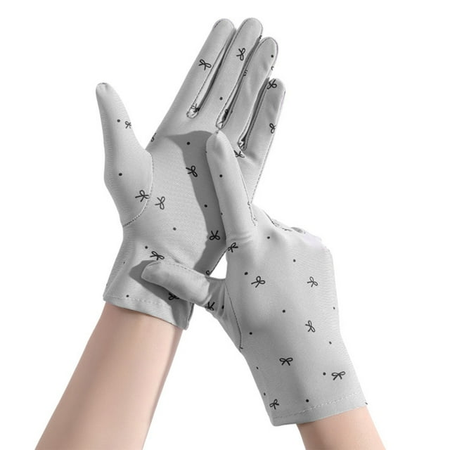 SIEYIO Women Driving Riding Mitten Sunscreen Gloves Ultra-thin Gloves ...