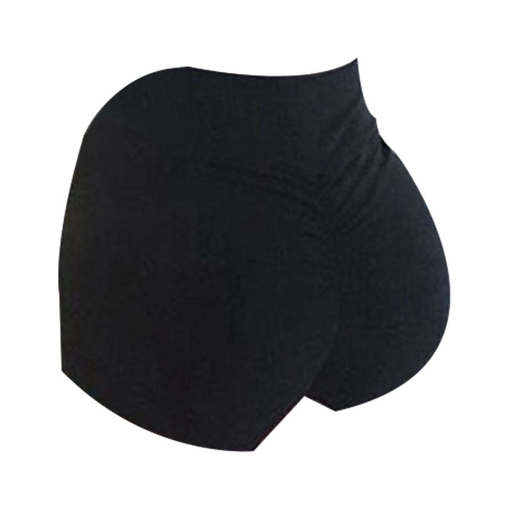 SIEYIO Women High Waist Back Ruched Hip Lifting Yoga Shorts Workout ...